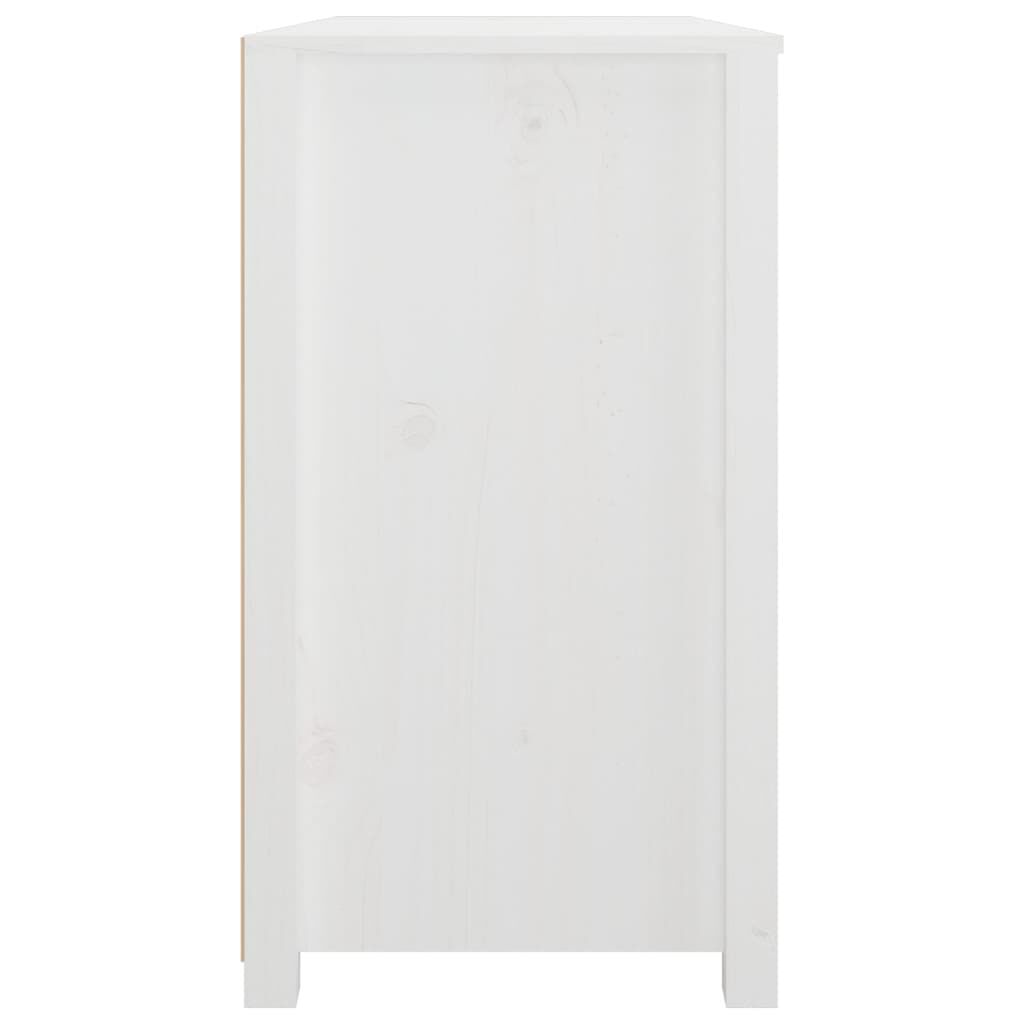 vidaXL Dulap lateral, alb, 100x40x72 cm, lemn masiv de pin | vidaXL.ro