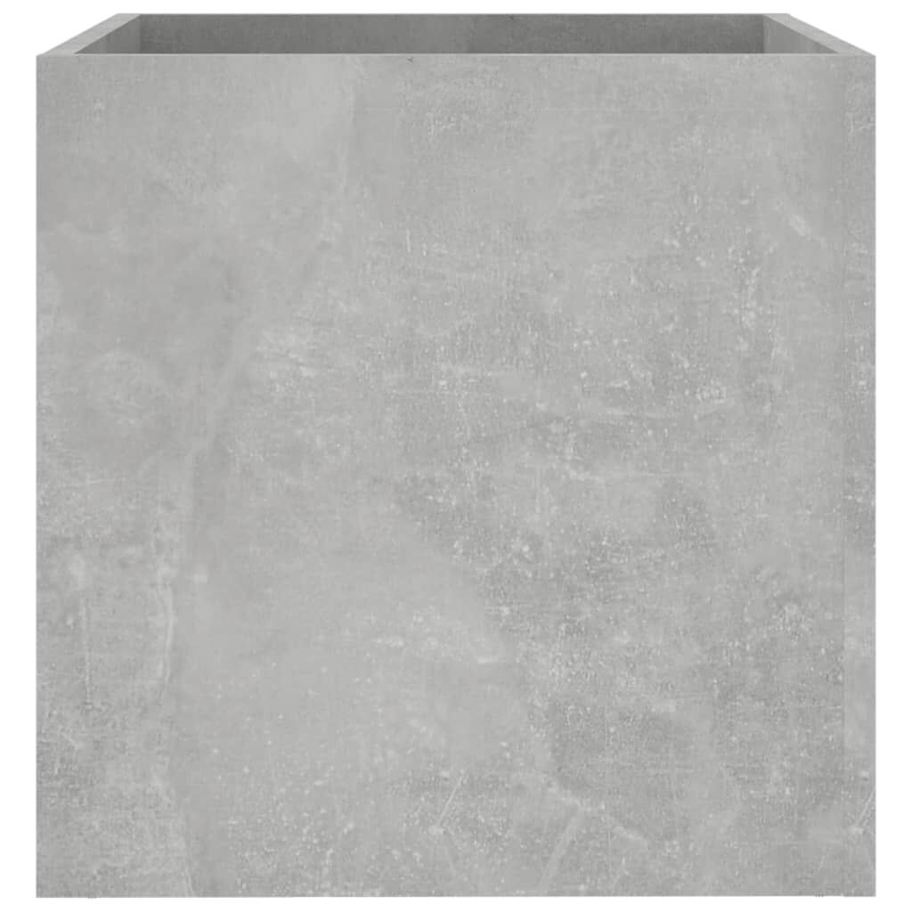 vidaXL Jardinieră cutie, gri beton, 40x40x40 cm, lemn compozit | vidaXL.ro