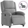 vidaXL Fotoliu rabatabil electric, crem, material textil | vidaXL.ro