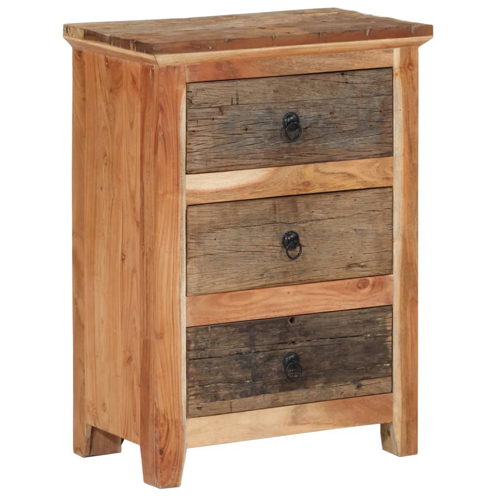 vidaXL Dulap lateral, 55x33x75 cm, lemn masiv de acacia | vidaXL.ro