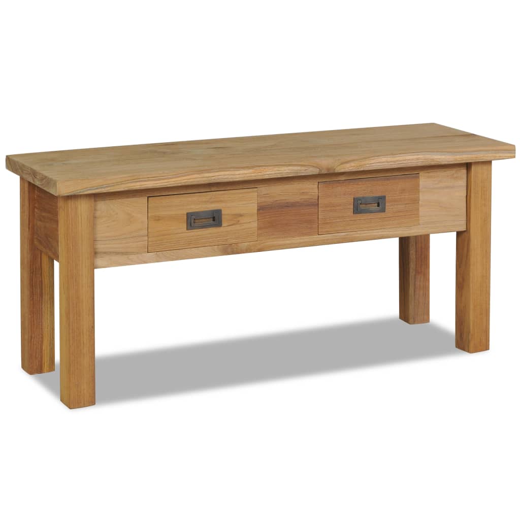 vidaXL Bancă pentru hol, lemn masiv tec, 90x30x40 cm | vidaXL.ro