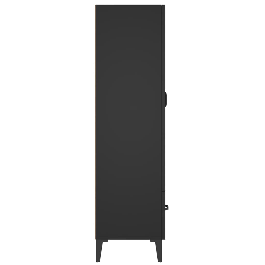 vidaXL Dulap înalt, negru, 70x31x115 cm, lemn compozit | vidaXL.ro