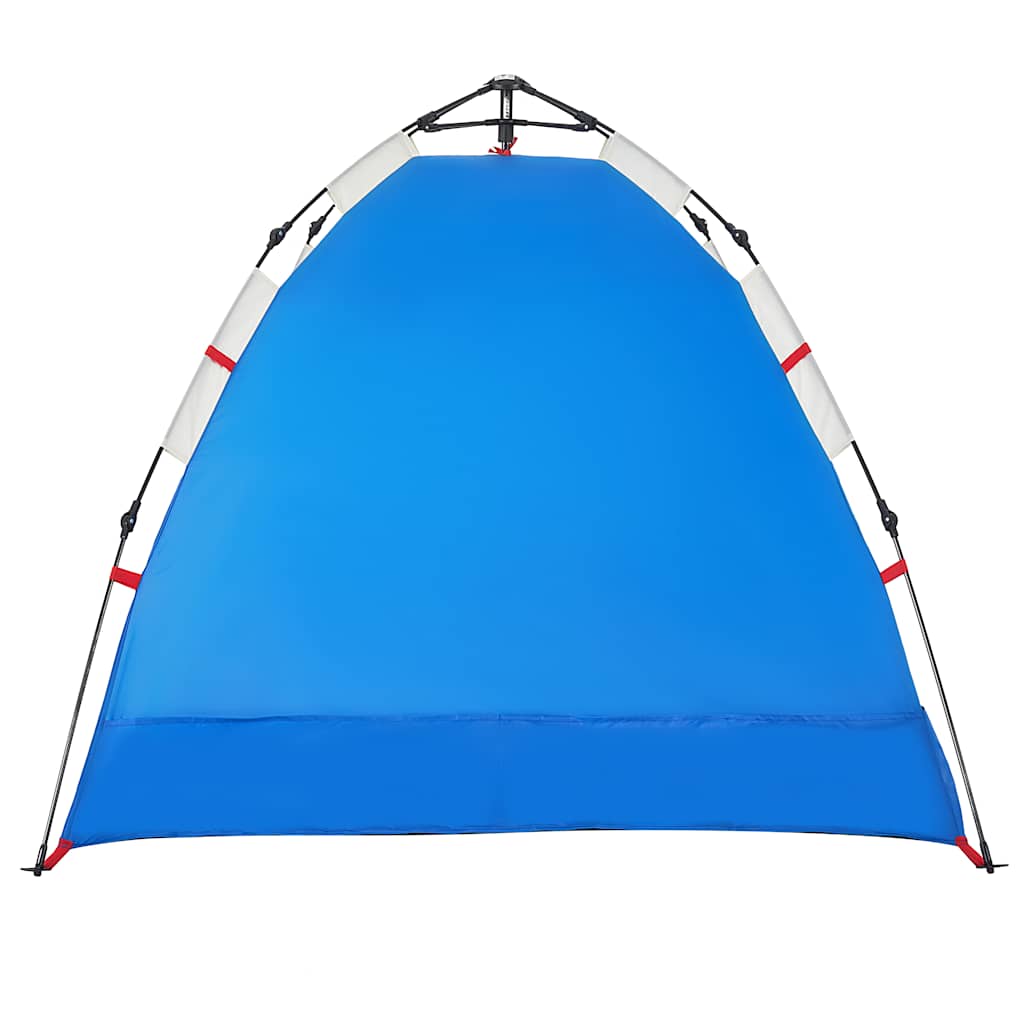 vidaXL Cort camping 2 persoane albastru azur impermeabil setare rapidă ...