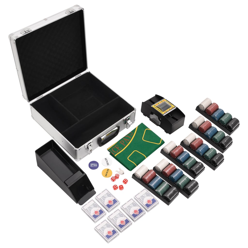 vidaXL Set de jetoane de poker 600 buc. 4 g | vidaXL.ro