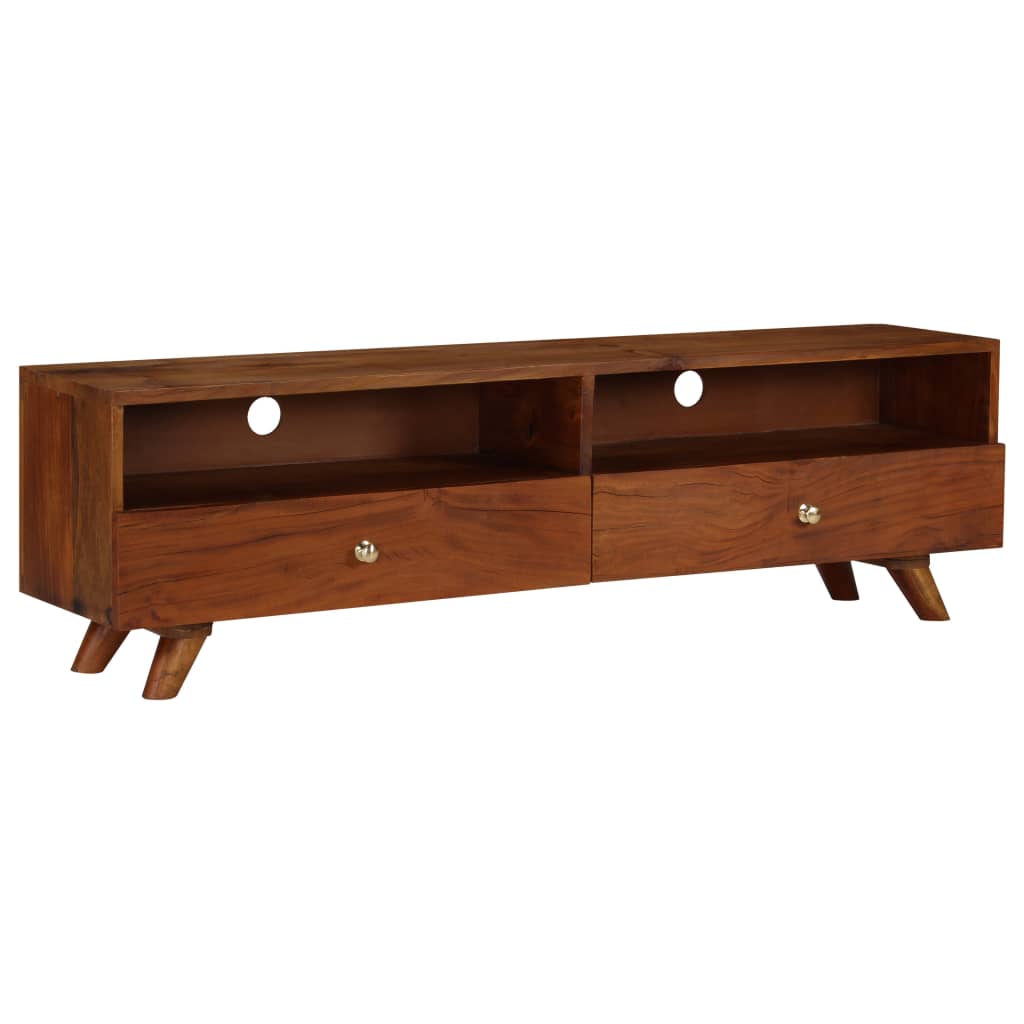 vidaXL Comodă TV, 140 x 30 x 40 cm, lemn masiv reciclat | vidaXL.ro