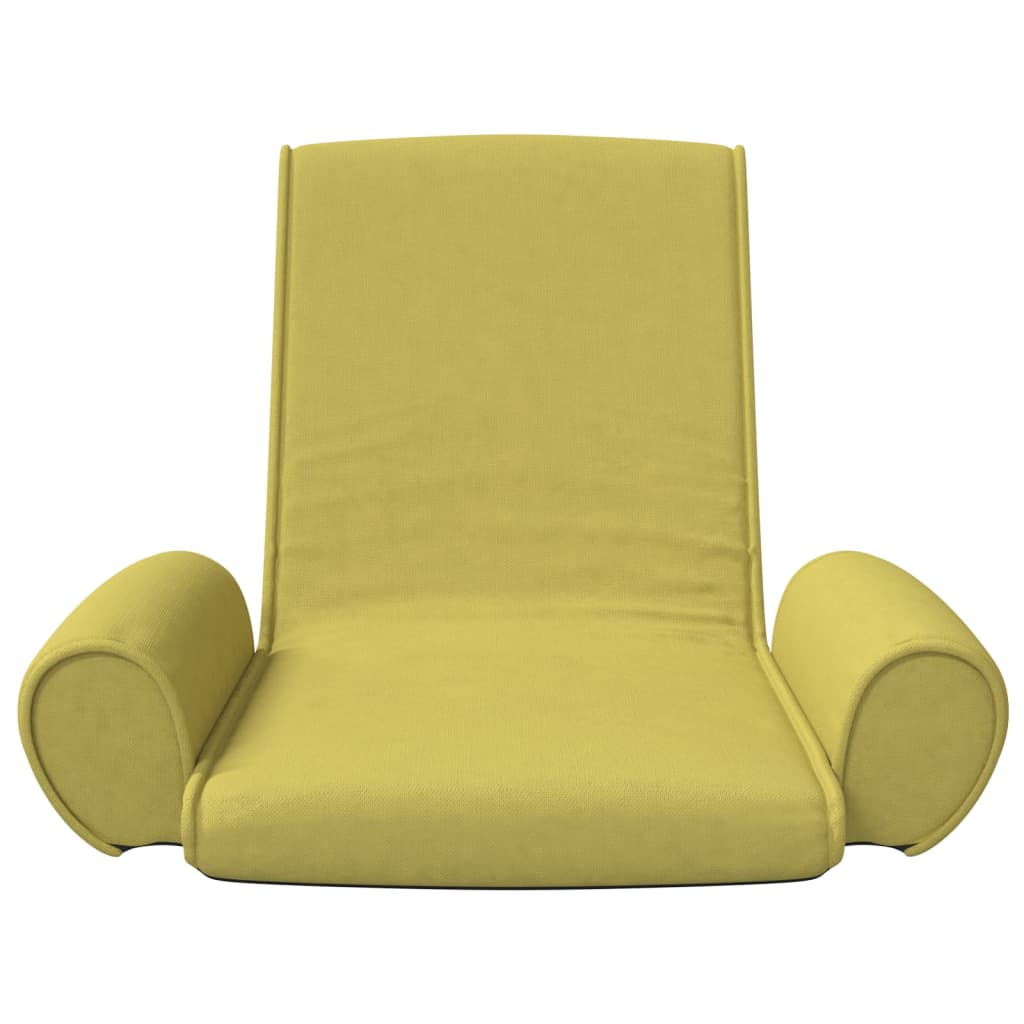 vidaXL Scaun de podea pliabil, verde, material textil | vidaXL.ro